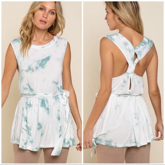 POL | Tops | The River Pol Hand Dip Dyed Tie Dye Mini Dress Or Tunic ...